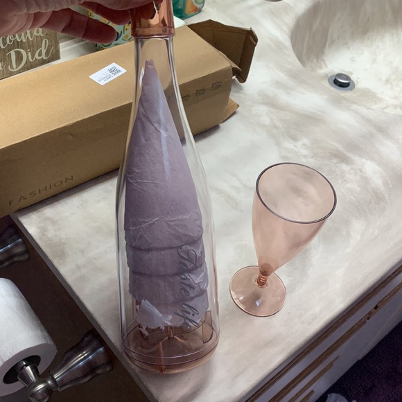 Party Supplies | Plastic Champagne Bottle W Glasses | Poshmark